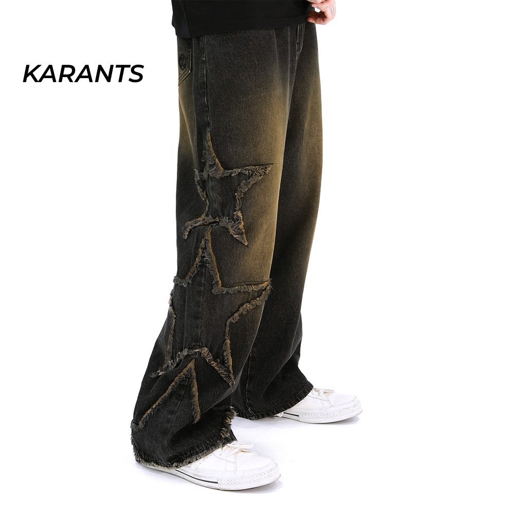 Y2k Karants Retro Local Brand Wide Tube Jeans Hot Trend - KQ29 | Shopee ...