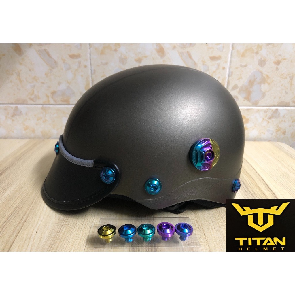 Half Head Helmet - 1/2 Half Head Helmet - Matte Paint Color - Attached ...