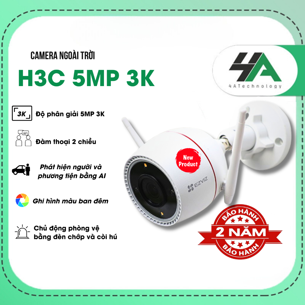 Ezviz H3C 5MP new 2024 Outdoor WiFi Camera (Genuine Product) | Shopee ...