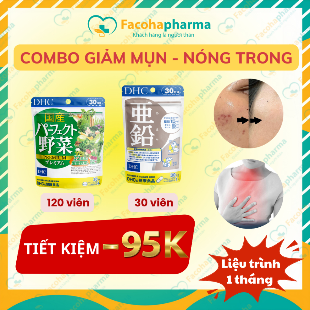 Dhc Zinc and Vegetable pill Combo helps improve acne-prone skin ...