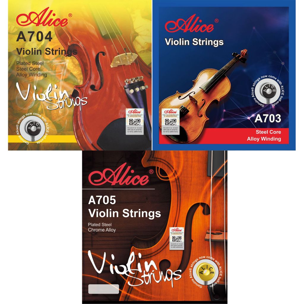 Alice Violin Strings A704, A703, A705 (1 Set - 4 strings) | Shopee Malaysia