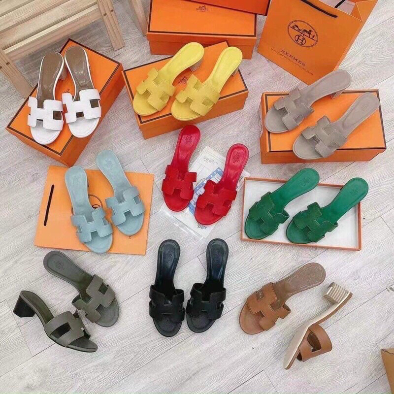 Fullbox grained leather H-shaped strappy clogs | Shopee Malaysia