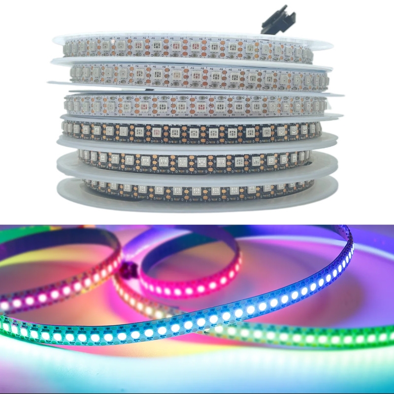 Full Color LED ARGB NEOPIXEL WS2812B 5V 144 LED / Meter Width 7.5MM Wire 1Mm | Shopee Malaysia