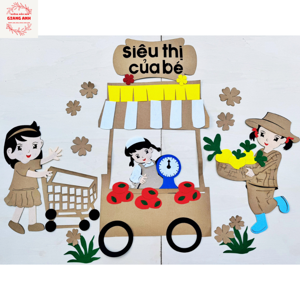 Children's Supermarket Corner decorates preschool for children with ...