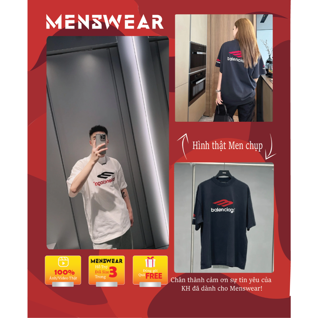 Menswear STORE [BESTQUALITY] BALEN LOGO M T-Shirt Wide European FORM ...