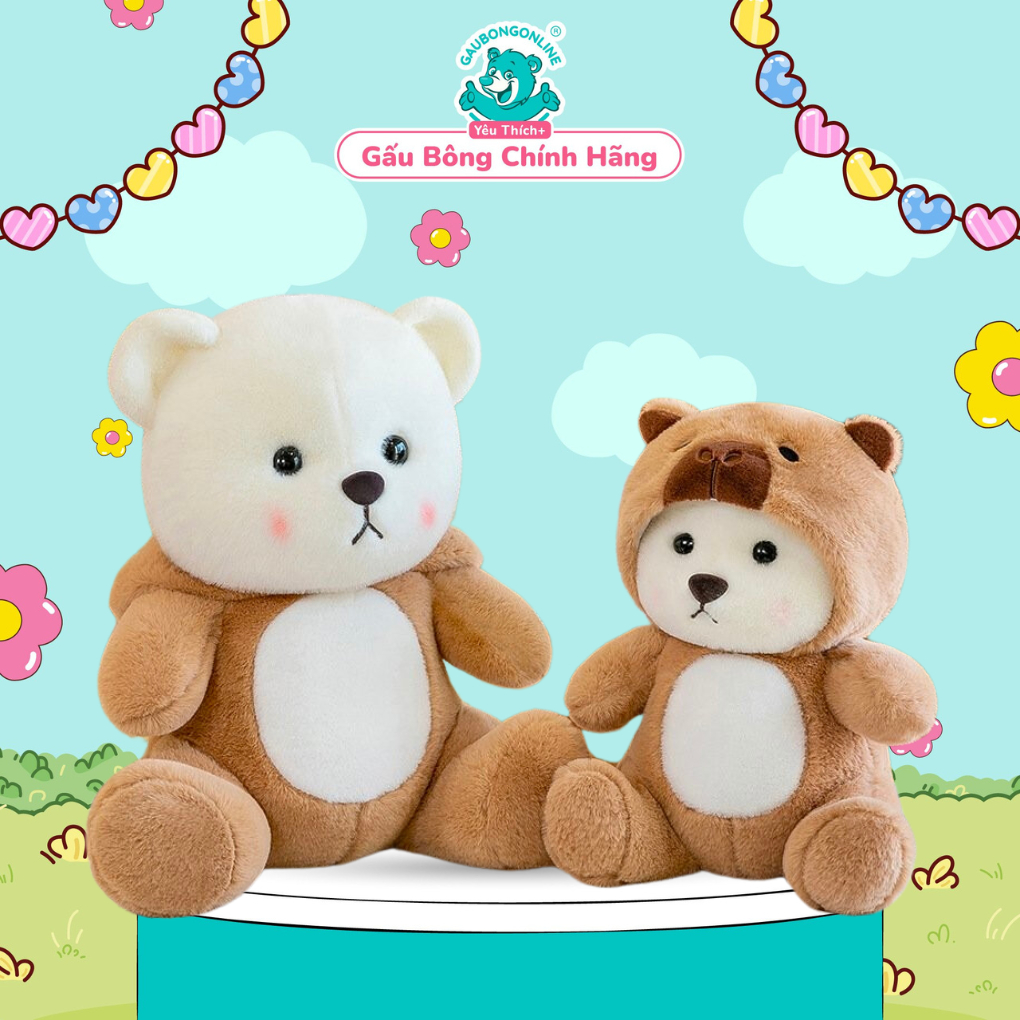 Lena Cosplay Mouse Capybara Premium Smooth Velvet Teddy Bear - Lena ...