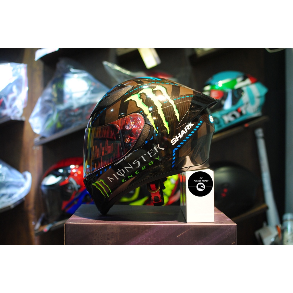 Royal M138 Shark Monster Fullface Helmet blue | Shopee Malaysia