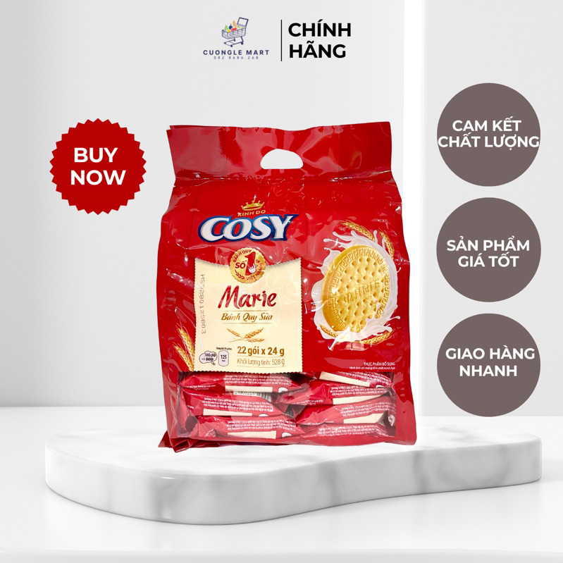 Delicious Cozy Marie Kinh Do Milk Biscuits 528G Bag (22 Small Packets ...