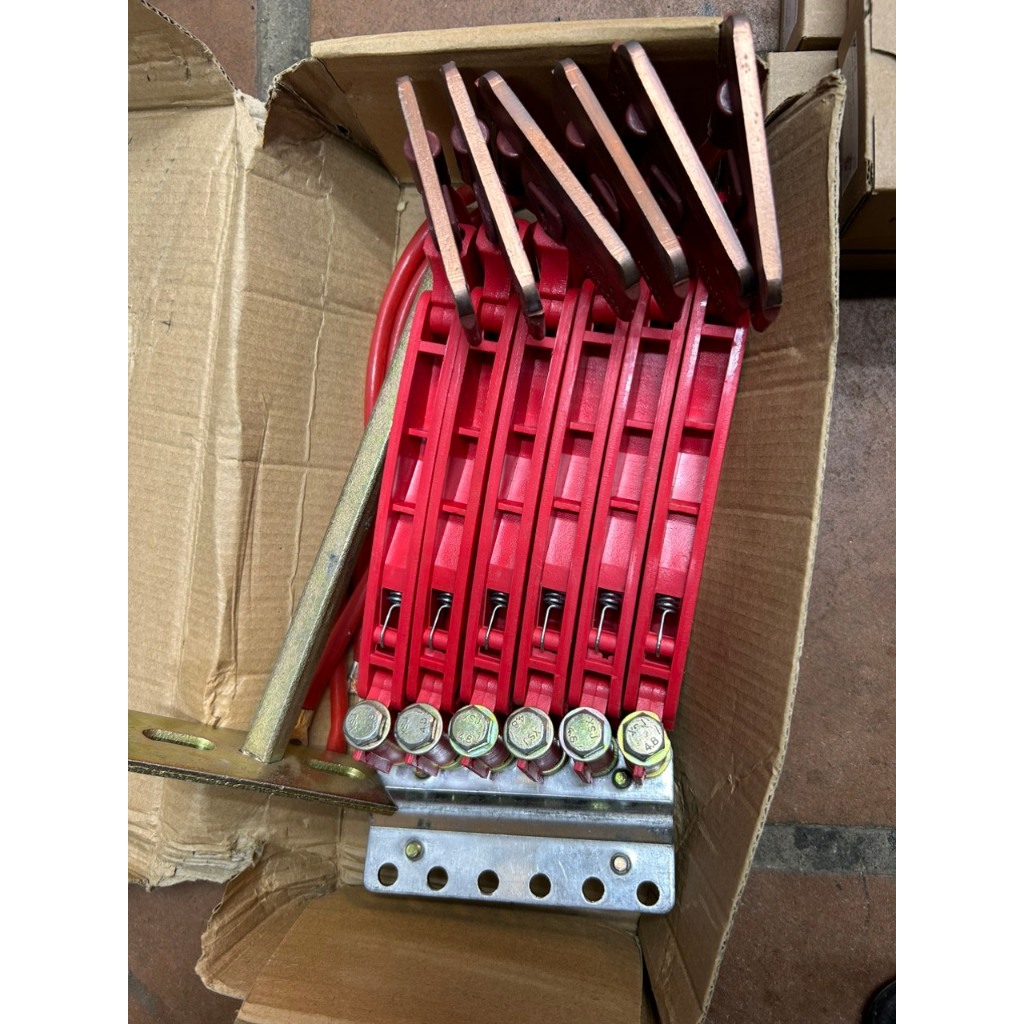 Electrical Contact Brush, 3P, 4P, 6P Electric Rail Brush Type 60A, 100A ...