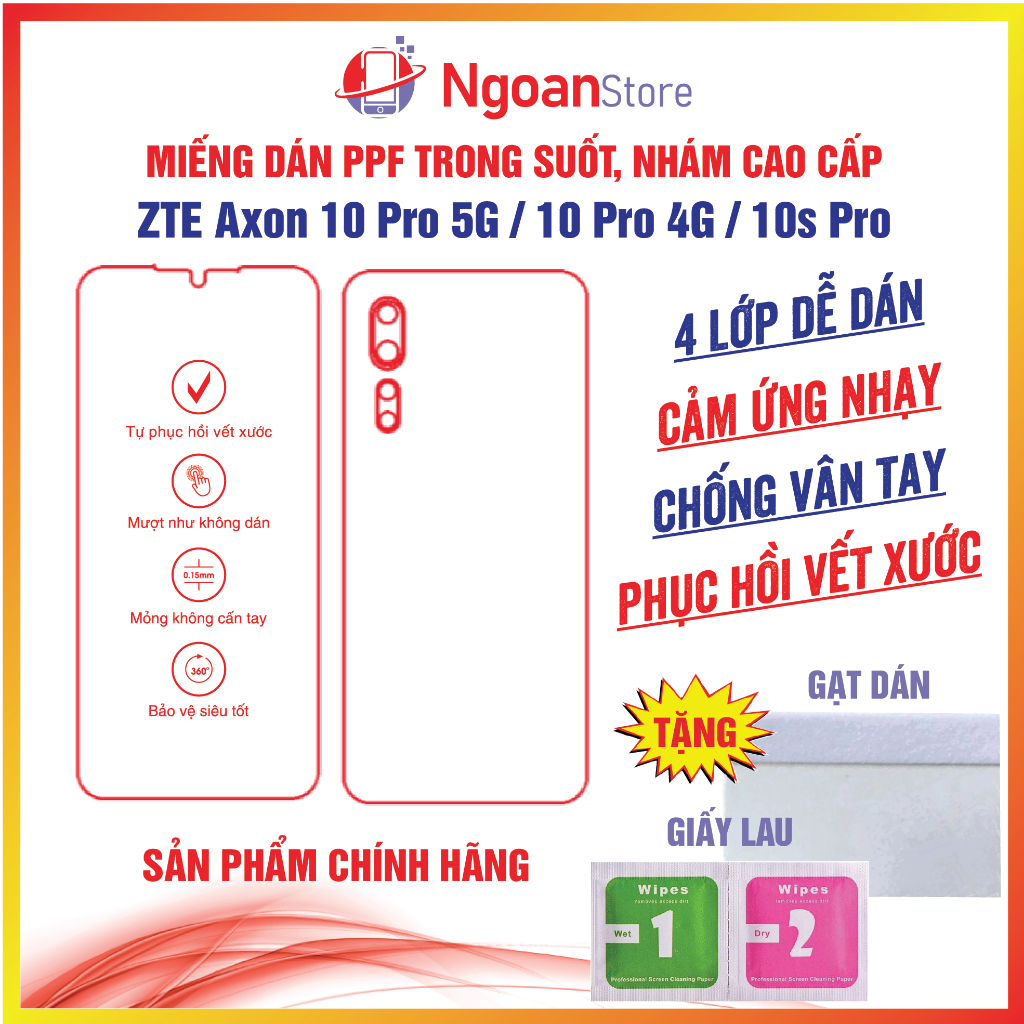 Zte Axon 10 Pro / 10s Pro PPF sticker is anti-fingerprint and restores ...