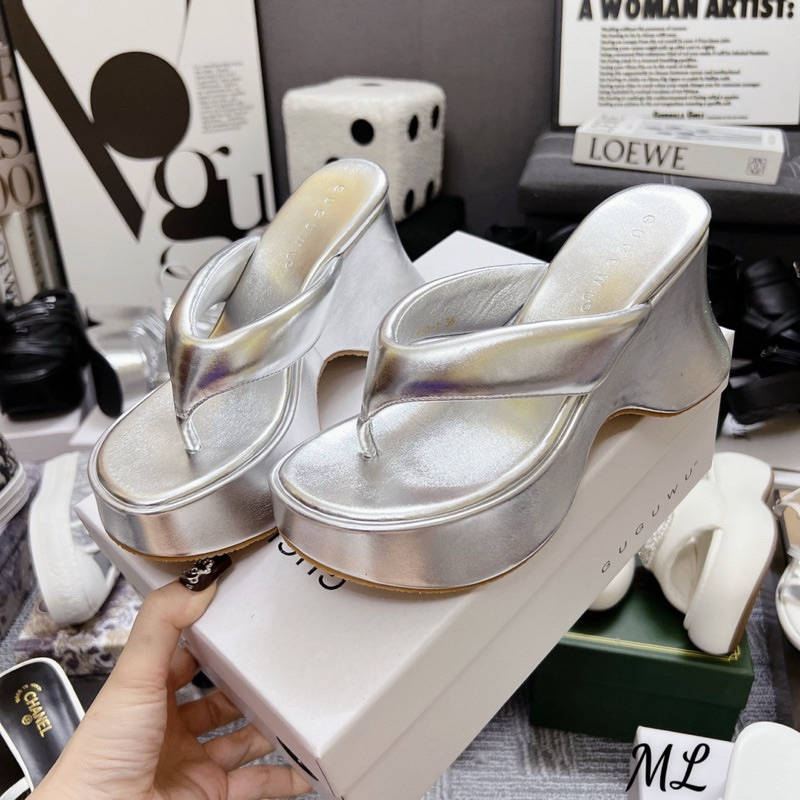 New tg puff strap pu boat sandals 9 cm high | Shopee Malaysia