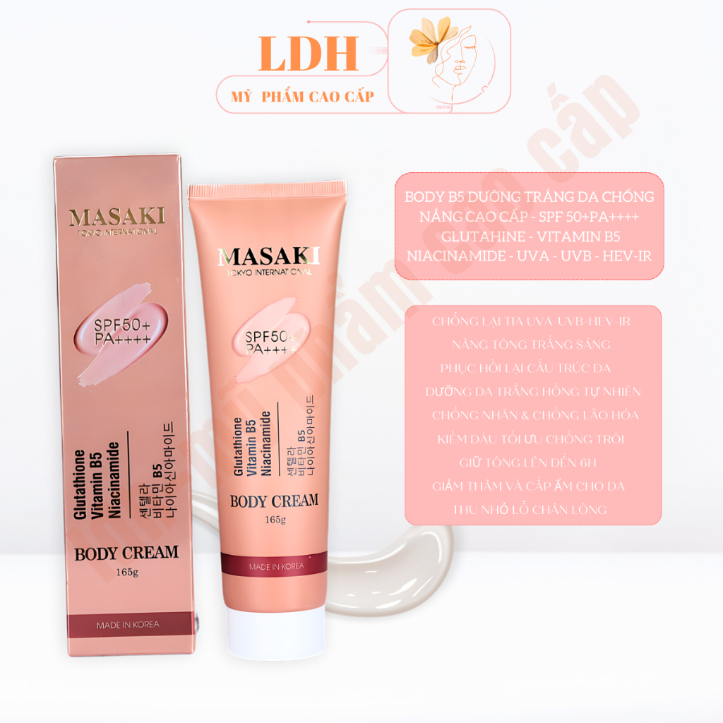 Body MASAKI Sunscreen (Niacinamide,UVA,UVB,HEV,IR,SPF 50+PA++++(165ML) | Shopee Malaysia