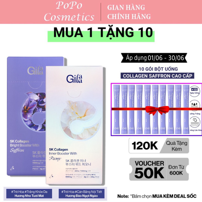 [Free 10 Packs]Combo of 2 Boxes of Gilaa Super Molecular Collagen Drink ...