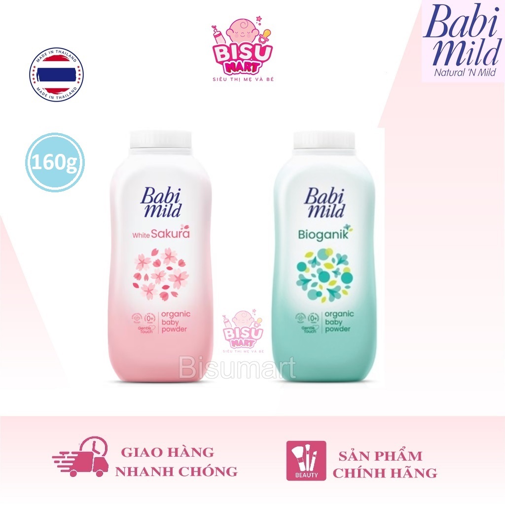 Babi Mild Thailand Baby Powder Powder Powder For Babies 160G | Shopee ...