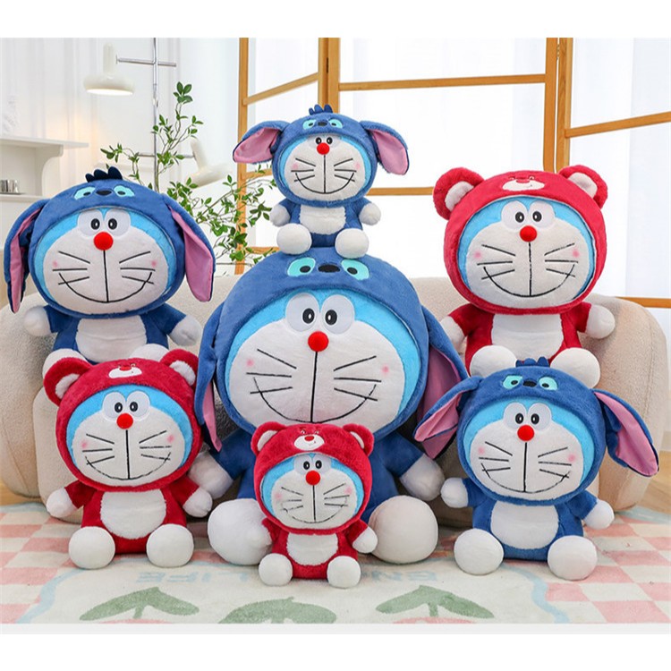 Doraemon Teddy Bear Transformed Strawberry Bear, Super Cute Soft And ...