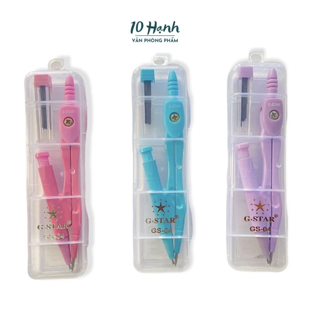[GS04] Box Of 24 Compa / Compass G-Star GS-04 / GS 04 Stainless Metal Body With Pencil Box ...