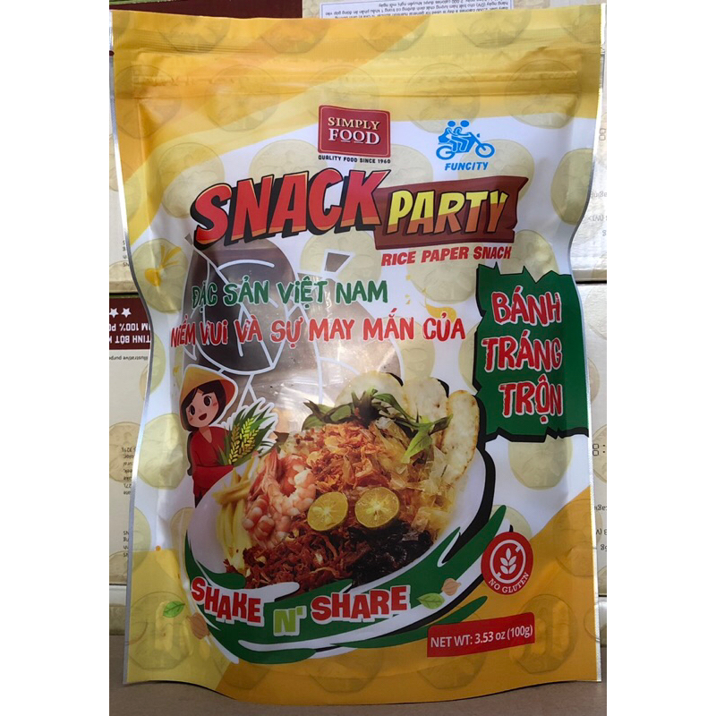 Simply Food Mixed Rice Paper Snack 100g pack - Box of 30 packs - Rice ...