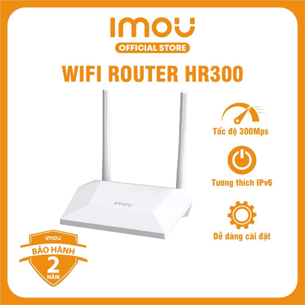 Imou HR300 300Mbps Wifi Router Supports 1 WAN port and 3 LAN ports ...