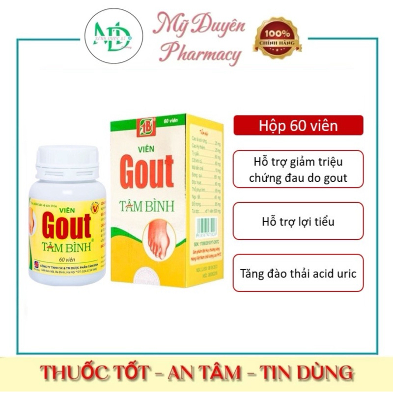 [Genuine] Center Gout Tablets To Help Relieve Pain Symptoms Caused By ...