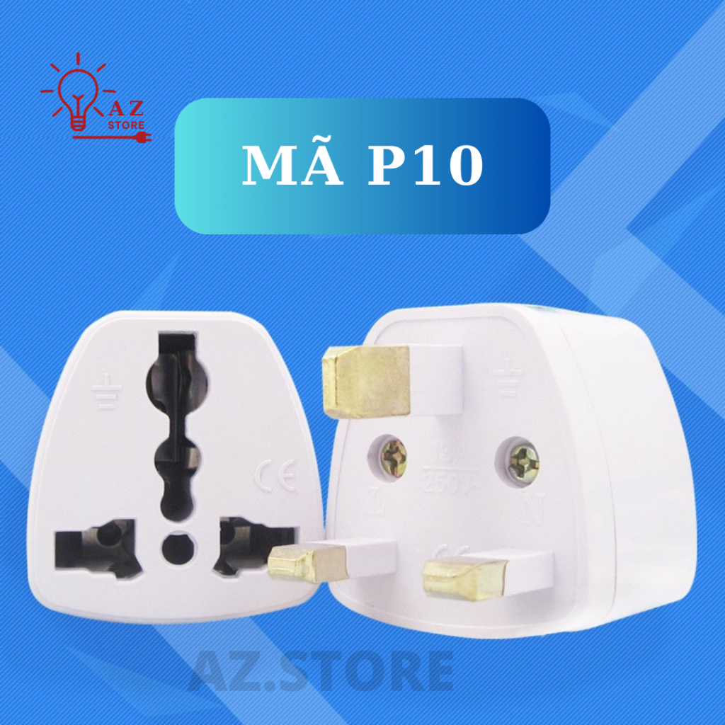 G-style 3-Pin G-Type Square-Pin Adapter Plug, ABS Plastic Specialized ...