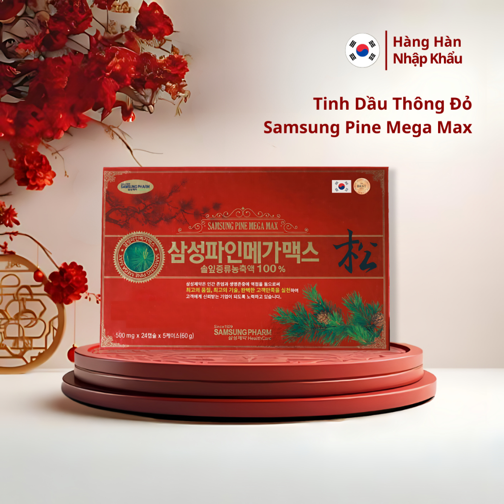 Samsung Pine Mega Max Red Pine Essential Oil Imported from Korea Box of ...
