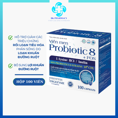 Probiotic digestive enzyme tablets supplement beneficial intestinal ...