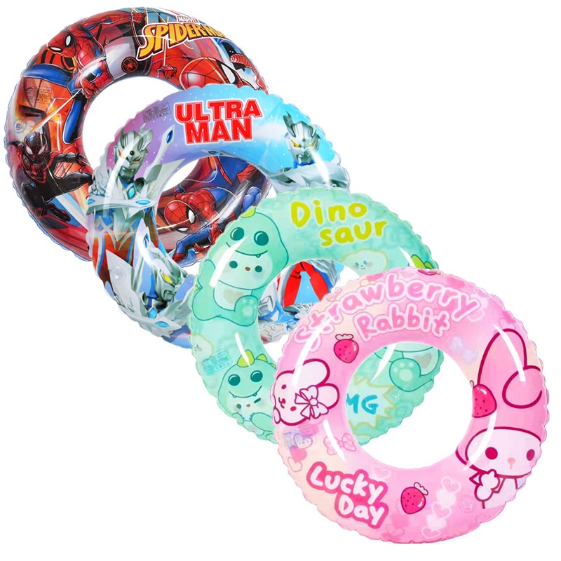 2-layer children's round float, baby swimming float with spiderman ...