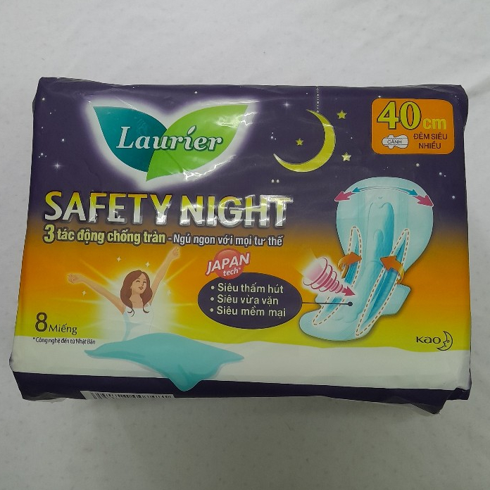 Laurier 40cm Night Sanitary Napkin 8 pieces/pack. | Shopee Malaysia