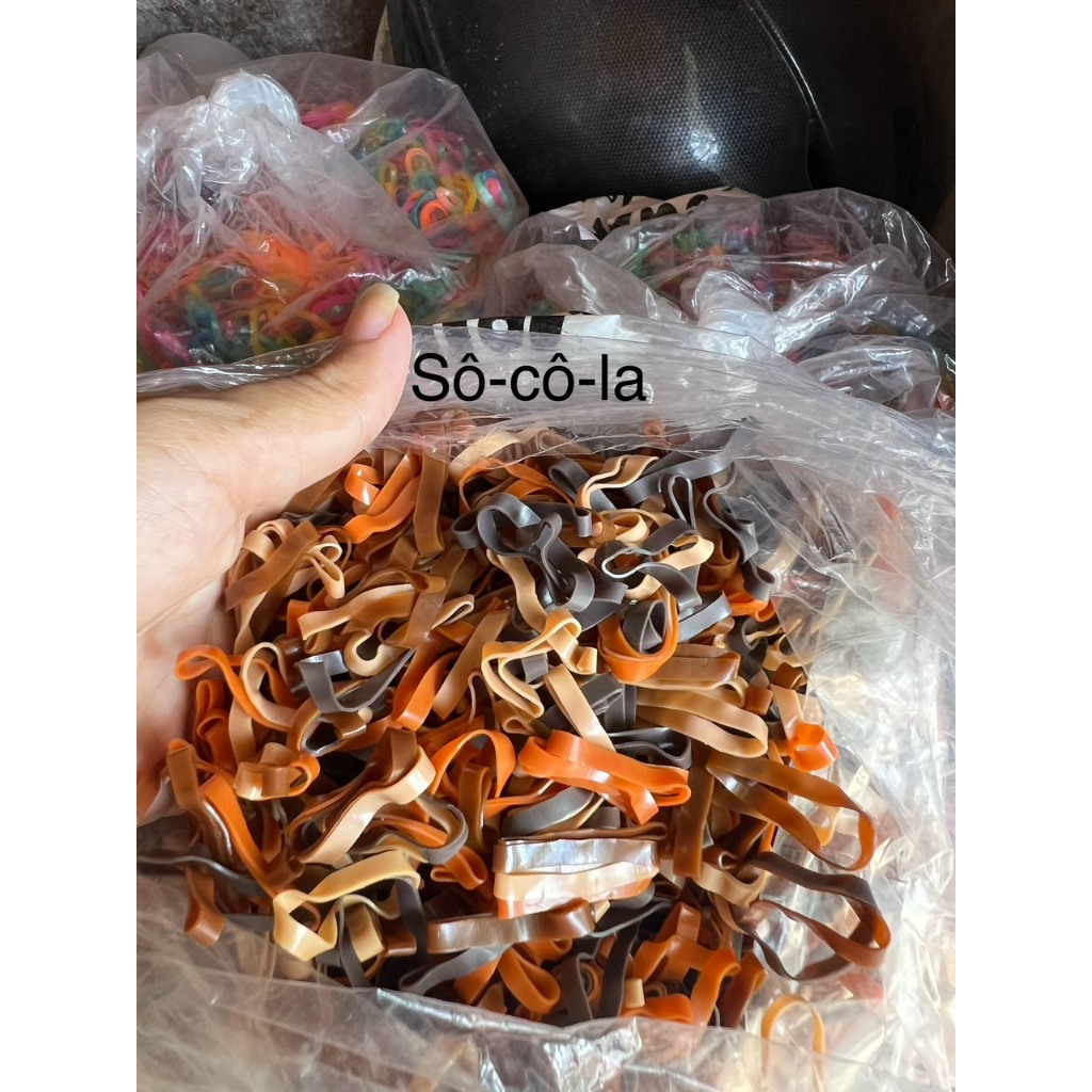 Black And Multicolored Chun Dai Elastic Hair Elastic (50GR - 100GR ...