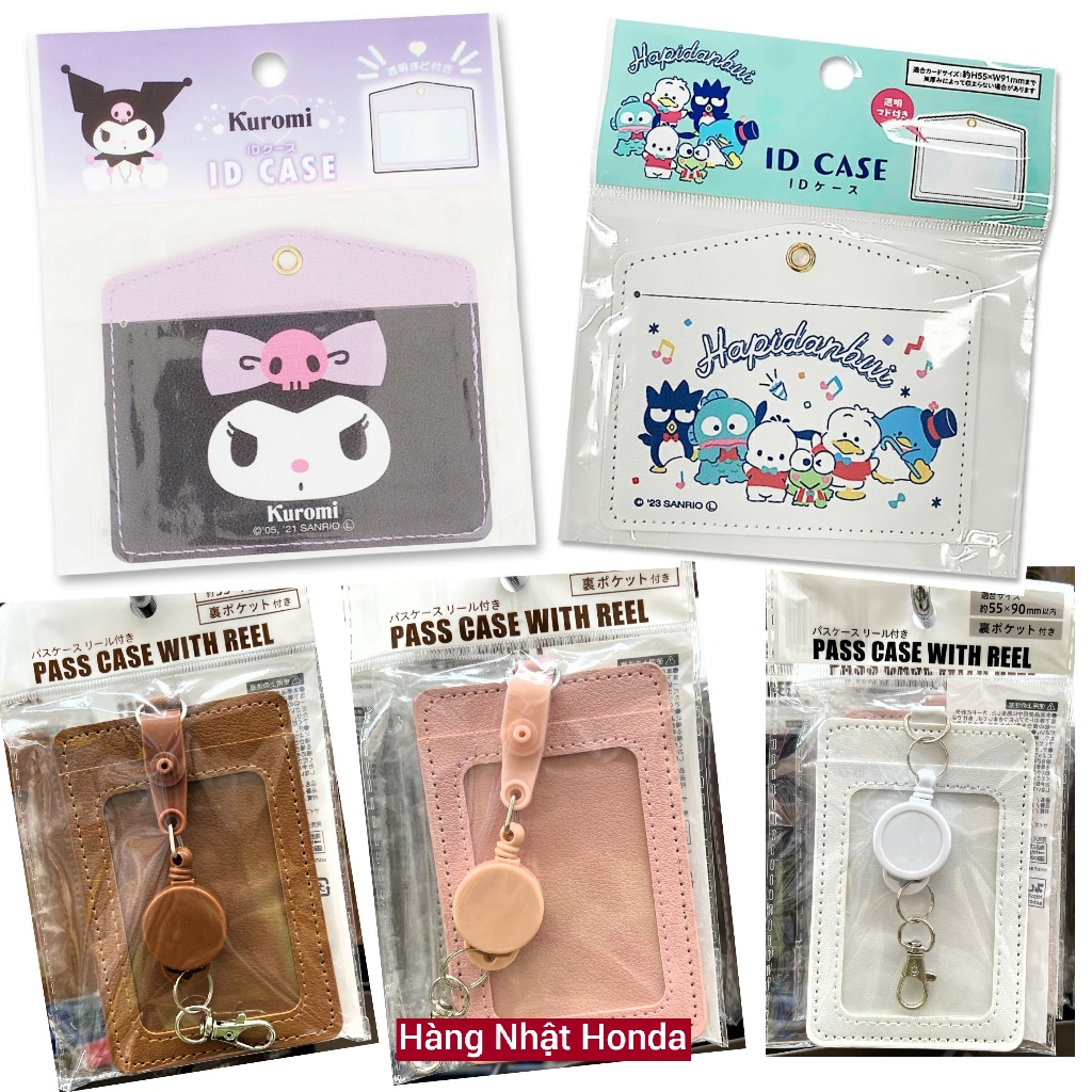 [Daiso Japan] ID Card Wallet With Automatic Drawstring - Cartoon ID ...