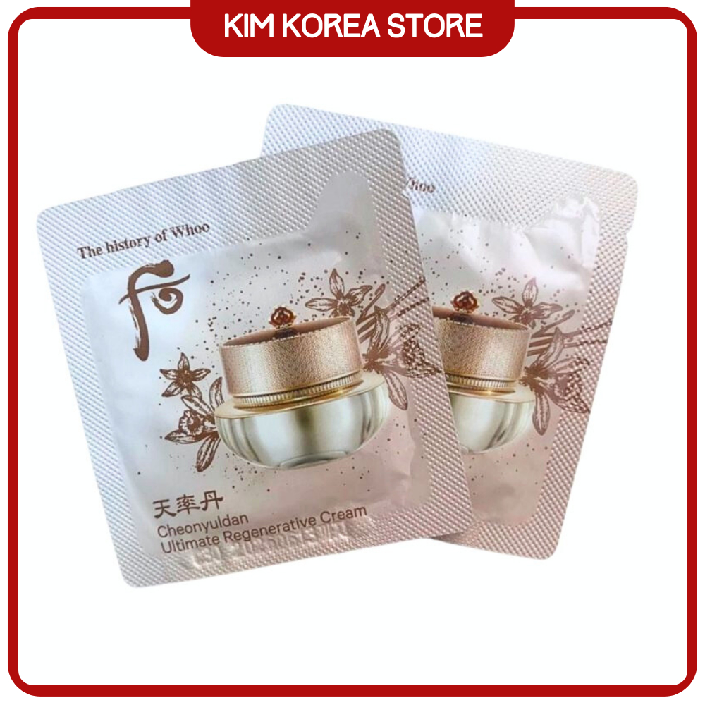 Sample GENUINE Whoo regenerating cream Whoo cheenyuldan ultimate ...