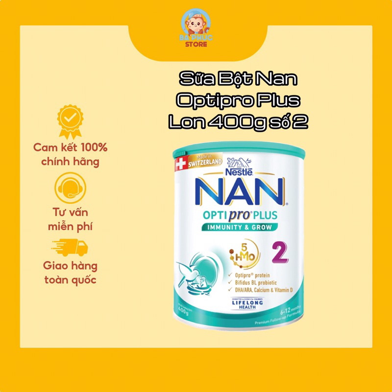 [DATE 2026] NAN OPTIPRO PLUS Powdered Milk No. 2 can 400G with 5HMO ...