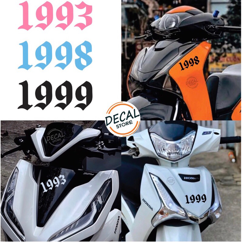 Car stickers according to your year of birth (inbox the shop for your ...