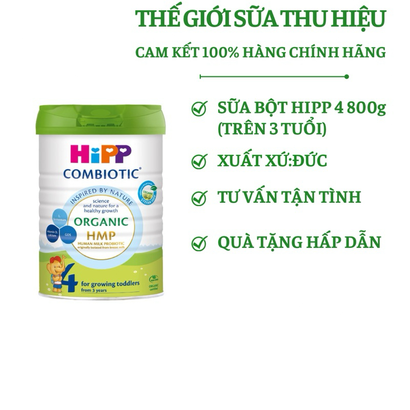Hipp 4 Organic Combiotic formula milk powder 800g for children from 3 ...