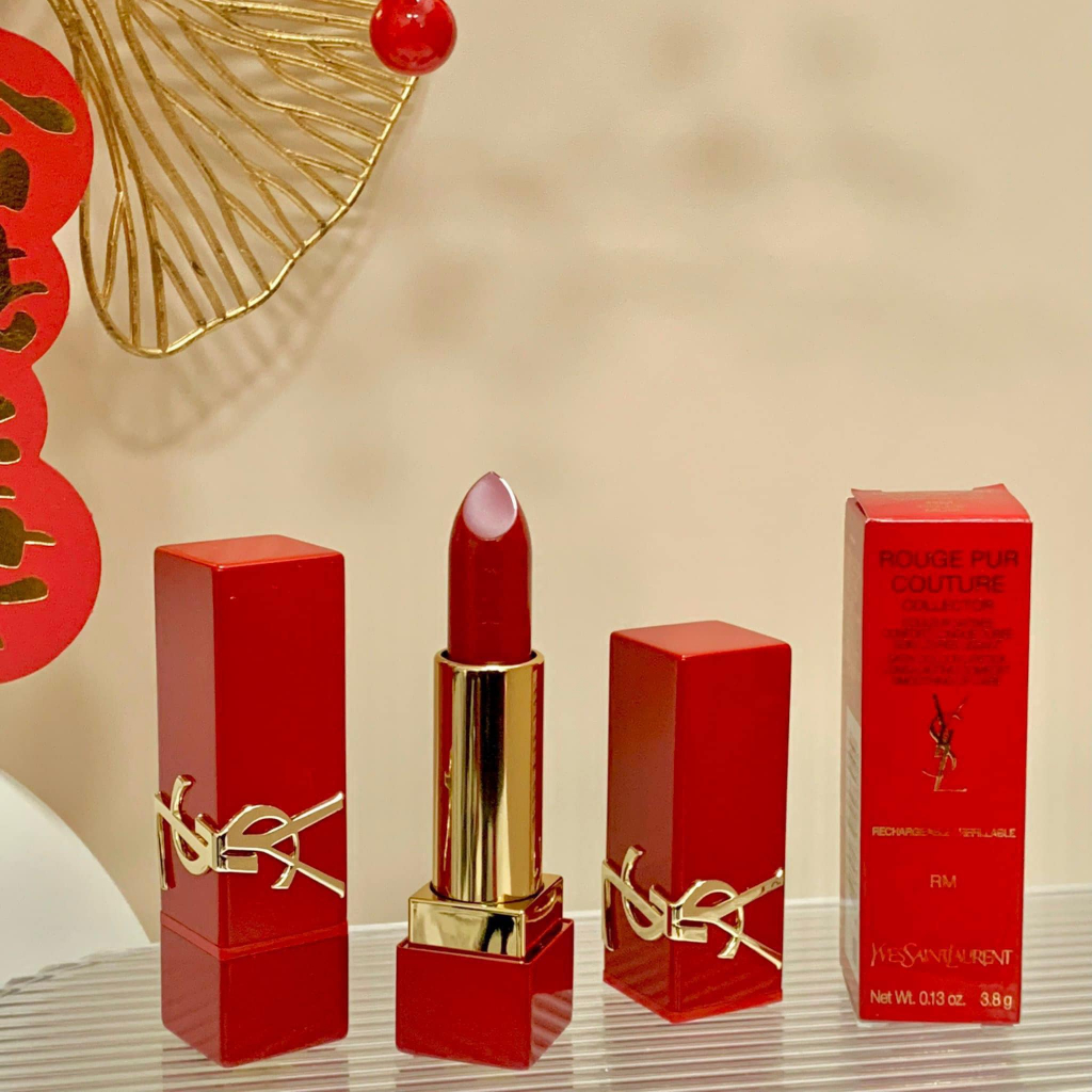 Ysl Limited Edition Red Shell Lipstick 2024 + Genuine Limited Red Shell ...
