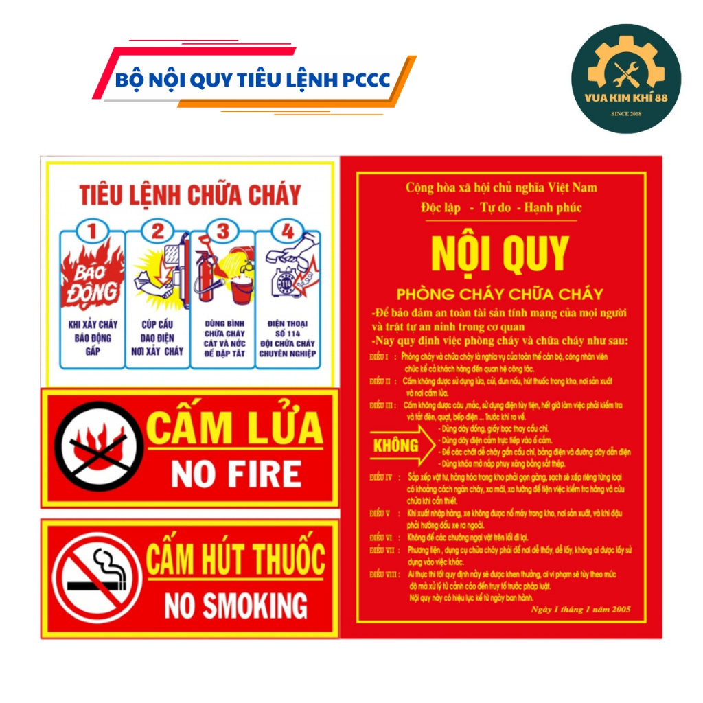 Complete Set of Rules and Regulations for Fire Protection (4 panels ...