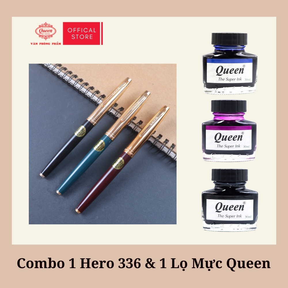 Genuine Hero 336 Fountain Pen international version with gold cap ...
