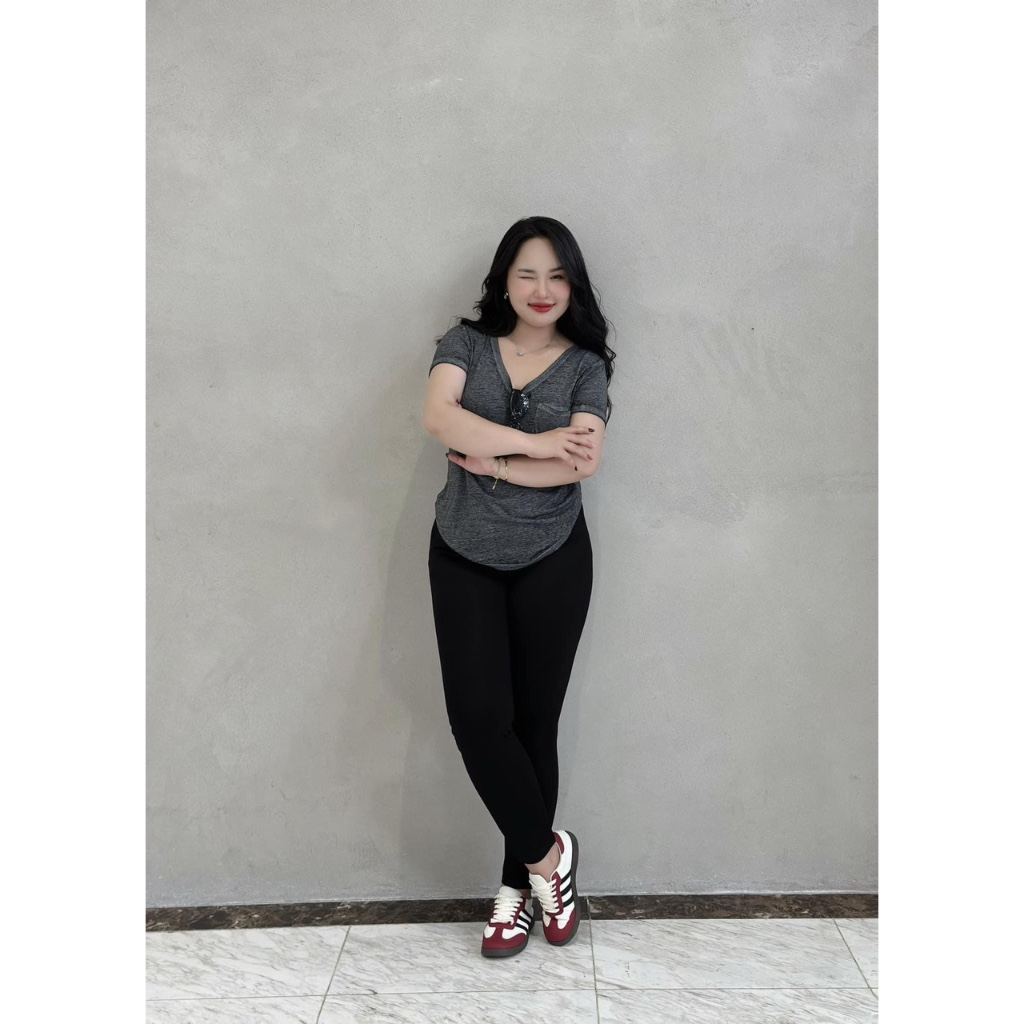 Thao MINHON women's big size long leggings flatter the figure, lift the buttocks and slim the ...
