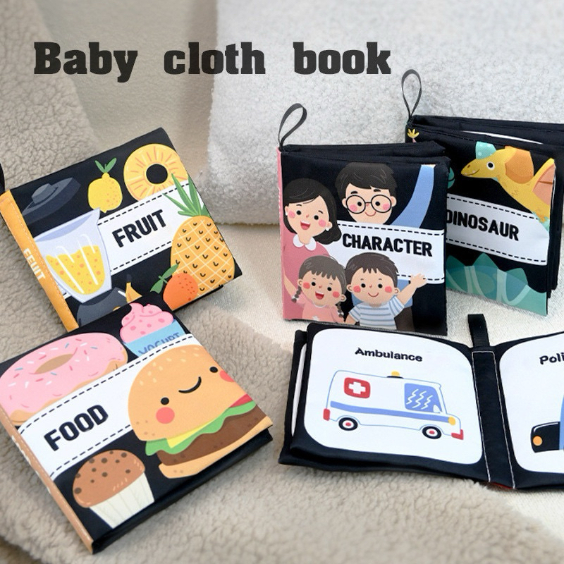 Early education cloth books, visual stimulation for children 0-3 years ...