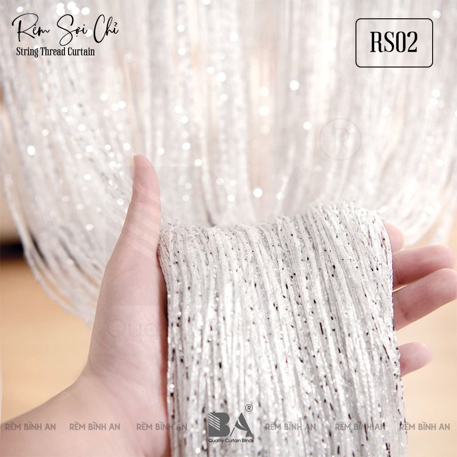 White Purl Thread Curtain - Home Decoration, Wedding Party, Hair Salon ...