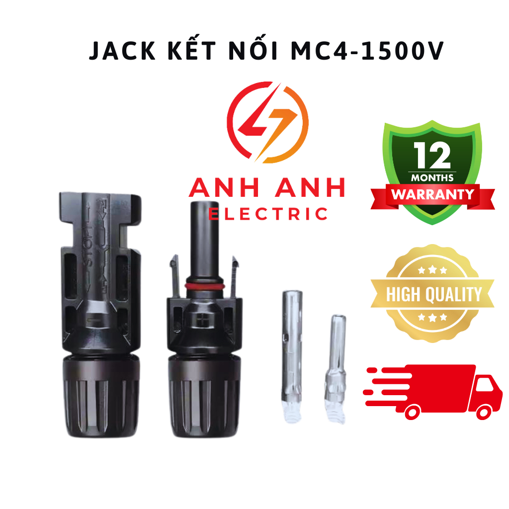 [2 SET]MC4 1500V connector, MC4 1500V connection jack to connect solar ...