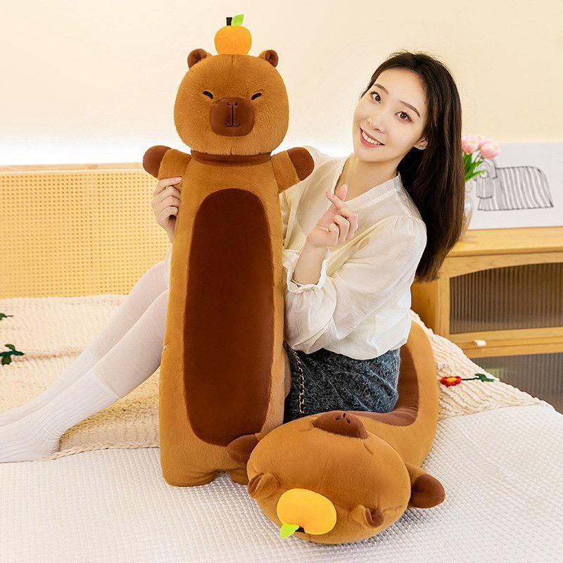 Capybara Hugging Pillow Stands in stock Many sizes Material Made from ...