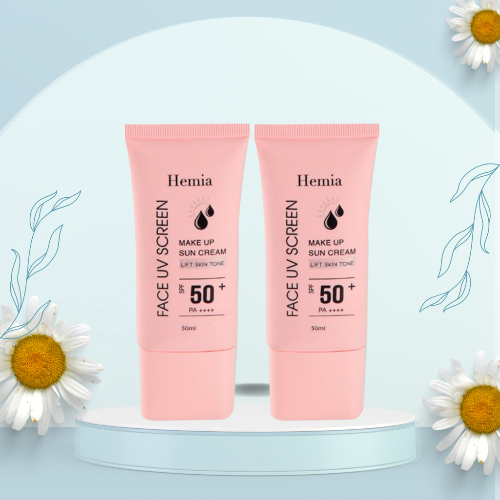 Hemia Sunscreen - Skin Tone Enhancer Oil Control SPT 50+ Korea 50ml ...