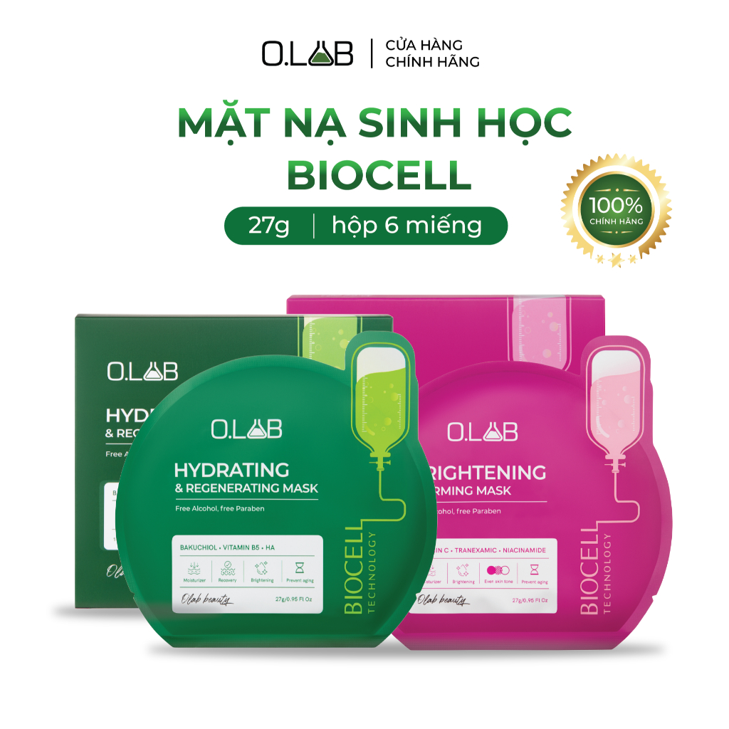 [4 Boxes] Biocell OLAB biological facial Mask - Moisturizes skin ...