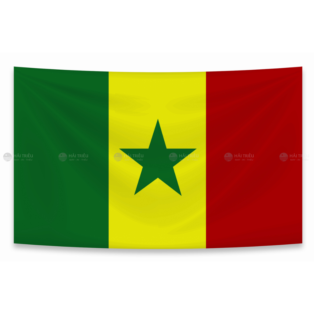 Senegal Flag | 2-sided printing | Premium Kate Fabric | Sewing - Print ...