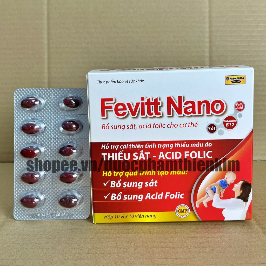 Fevitt NANO iron supplements nourish the anemia, improve anemia - Box ...