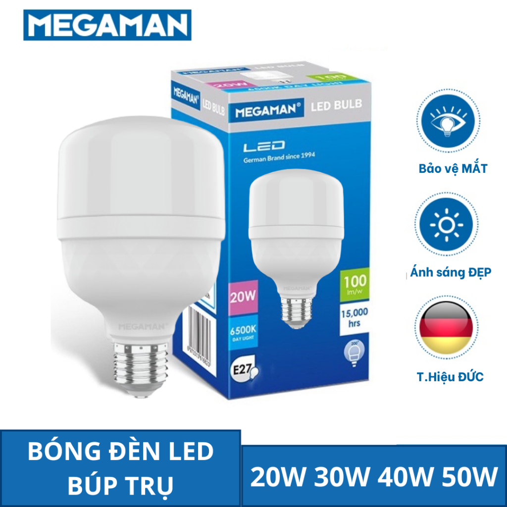 Genuine GERMANY - MEGAMAN Plastic Pillar Led Bulb, moisture-proof ...
