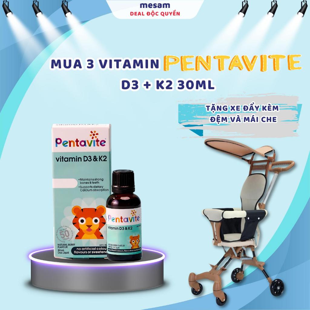 [Free 1 Folding Stroller With Cushion And Roof] Combo 3 Vials Vitamin ...