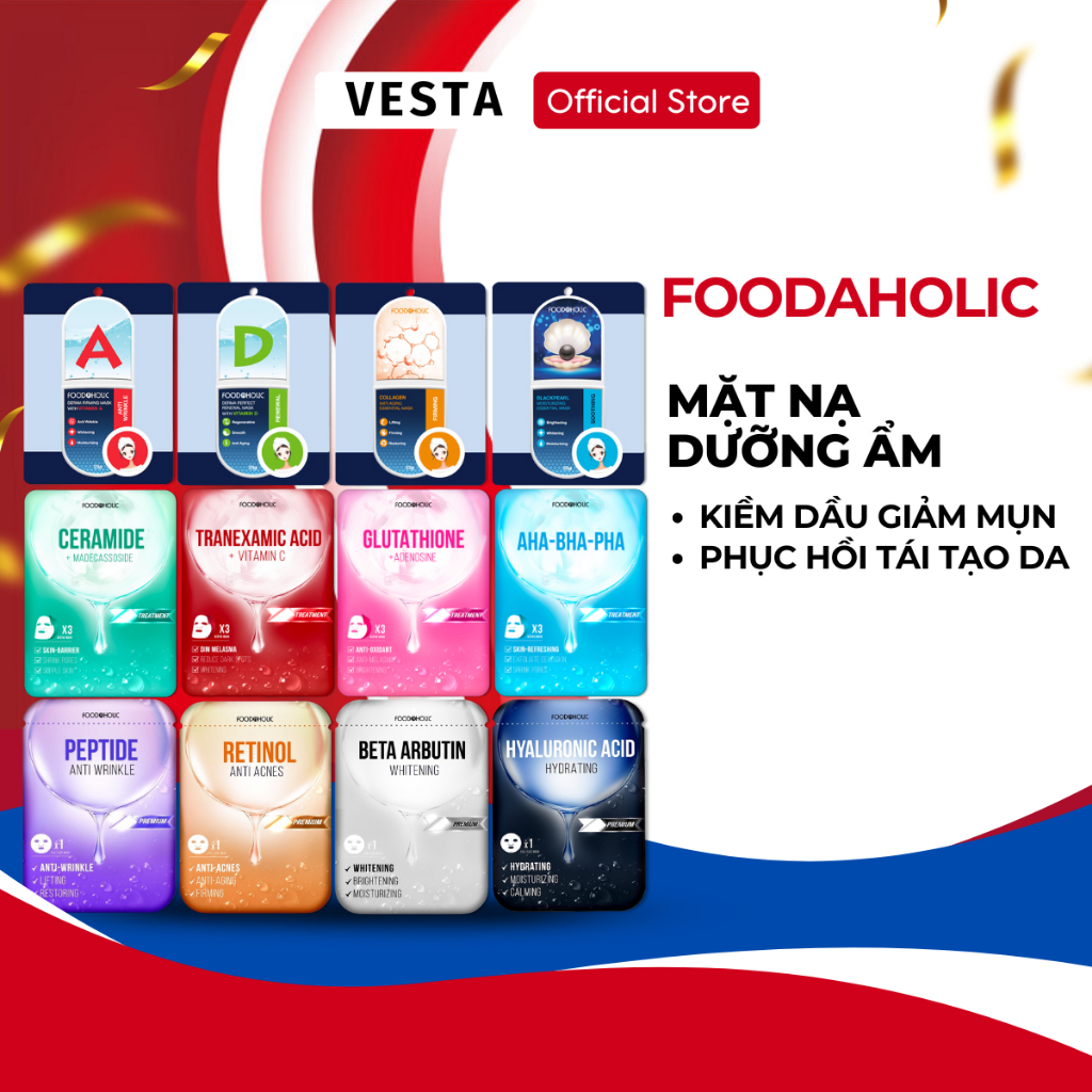 Foodaholic Mask Retinol Whitening Moisturizing Collagen Regenerating ...