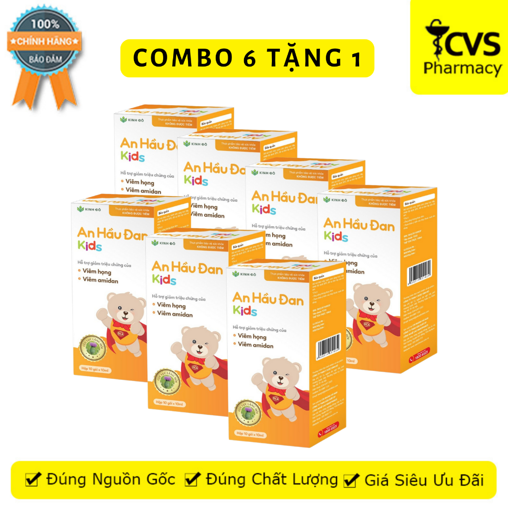 An Hau Dan Kids [Buy 6 Get 1 Free] - Oral Syrup for Children with Sore ...